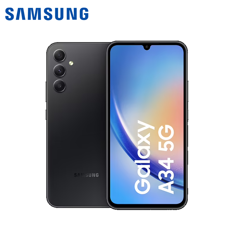 Celular Samsung Galaxy A34 5G 128GB/6 Liberado Dual Sim Negro | Tecno Center Guatemala