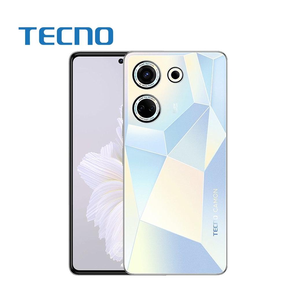 Celular Tecno Camon 20 4G 256GB/8 Liberado Dual Sim Blanco Glaciar | Tecno Center Guatemala