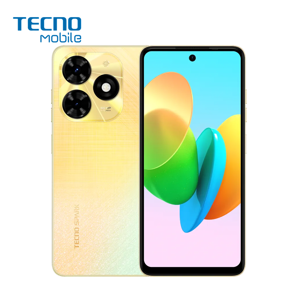 Celular Tecno Spark 20C 4G 256GB/4 Liberado Dual Sim Dorado | Tecno Center Guatemala