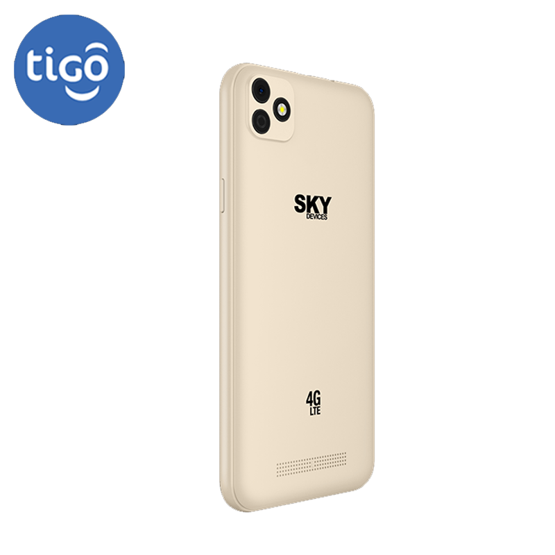 Celular Sky Prestige X1 32GB/1 Tigo Un Sim Dorado | Tecno Center Guatemala