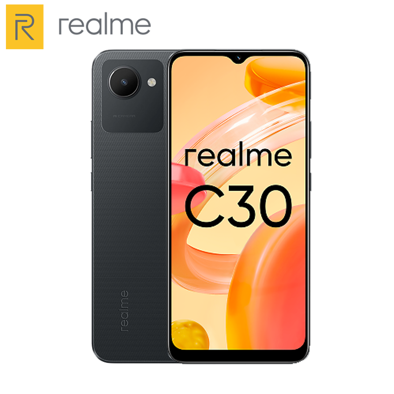 Celular Realme C30 32GB/2 Liberado Dual Sim Negro | Tecno Center Guatemala
